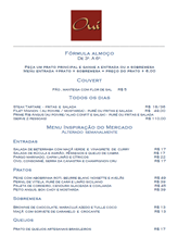 Cardápio Oui | VEJA SÃO PAULO