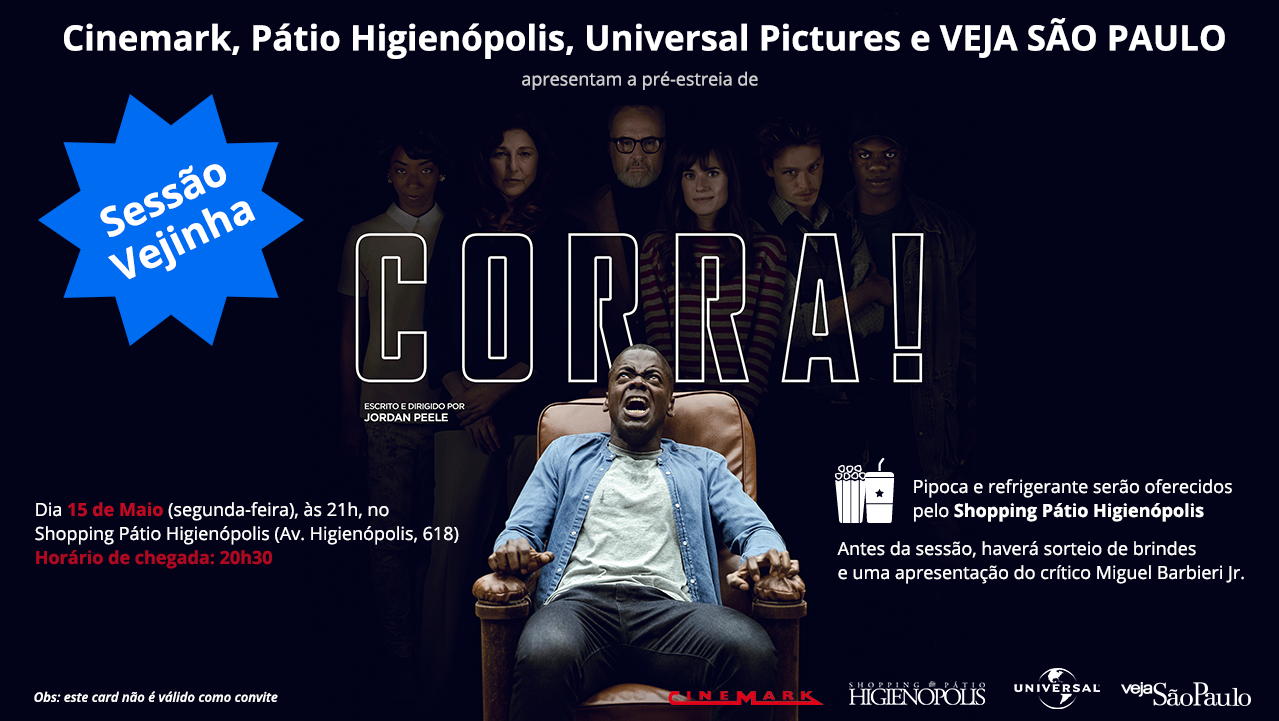 Sessão Vejinha faz pré-estreia de ‘Corra!’ | VEJA SÃO PAULO
